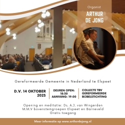 psalmzangavond vanuit Elspeet met Arthur de Jong - Refomuziek